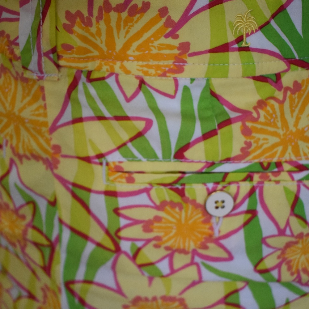 Lilly Pulitzer Wyatt Sunflower Resort Fit Shorts - Gem